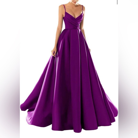 Dresses | Purple Prom Dress Adjustable Back Size 1 Never Worn | Poshmark